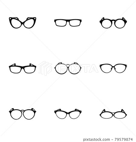 Spectacle icons set, simple style - Stock Illustration [79579874] - PIXTA