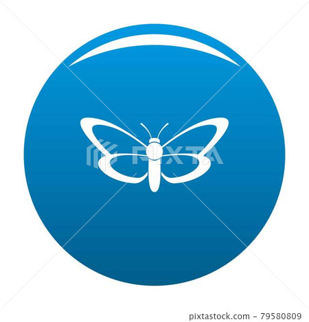 Nice butterfly icon blue vector - Stock Illustration [79580809] - PIXTA
