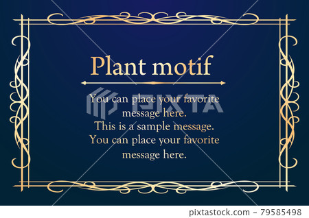 Frame set with object motif. Design material... - Stock Illustration ...