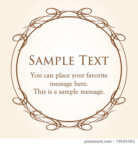 Frame set with object motif. Design material... - Stock Illustration ...