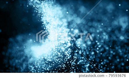 Blue particles. Abstract technical background.... - Stock Illustration ...