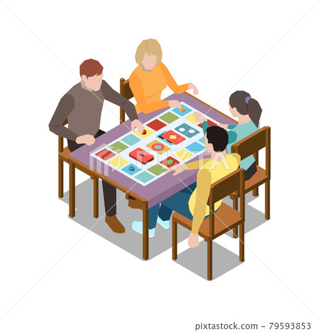 Board Game Illustration - Stock Illustration [79593853] - PIXTA