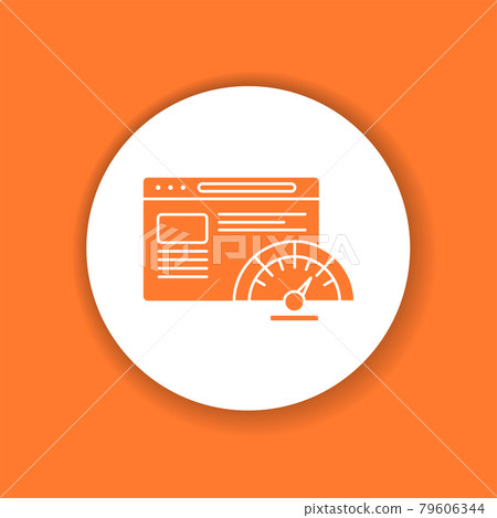Web site speed optimization color glyph icon.... - Stock Illustration ...
