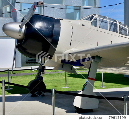 Zero Fighter at the Yokaren Peace Memorial Museum - Stock Photo ...