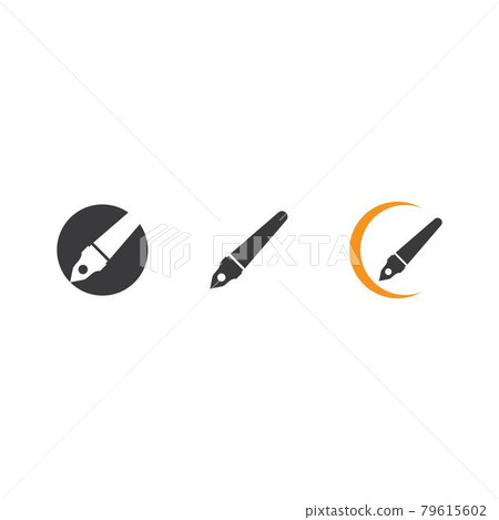 Pen logo illustration vector - Stock Illustration [79615602] - PIXTA