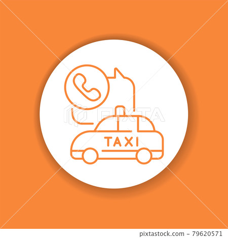 Call driver color glyph icon. Online mobile... - Stock Illustration ...