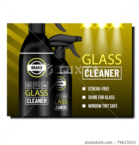 Glass Cleaner Creative Promotional Banner Vector - Stock Illustration ...