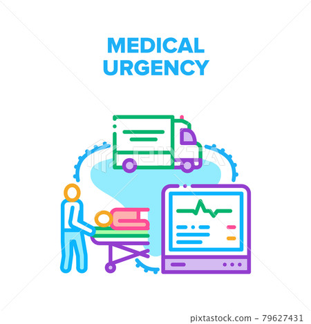 Medical Urgency Vector Concept Color Illustration - Stock Illustration ...