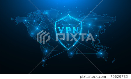 Polygonal vector illustration of the virtual... - Stock Illustration ...