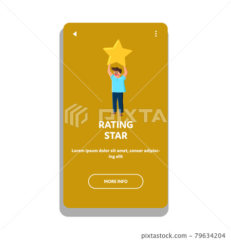 Rating Star Client After Successful Service Vector - Stock Illustration ...