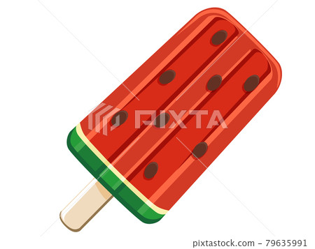 Ice lolly (watermelon flavor) summer tradition... - Stock Illustration ...