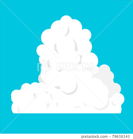 Illustration of cumulonimbus clouds floating in... - Stock Illustration ...