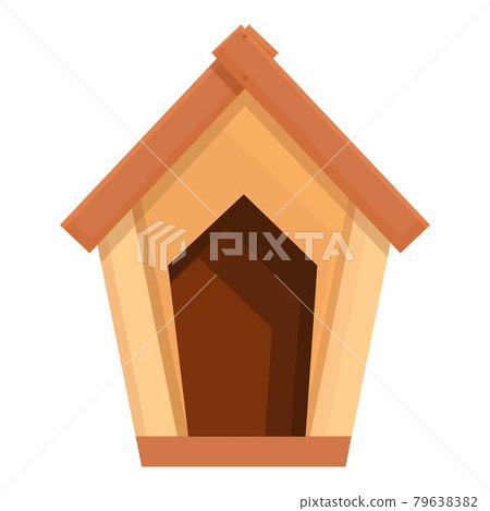 Roof dog kennel icon cartoon vector. Puppy house-插圖素材 [79638382] - PIXTA圖庫