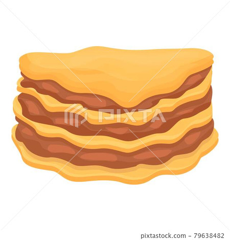 Lasagna icon cartoon vector. Lasagne pasta - Stock Illustration ...