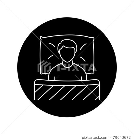 Bed rest color line icon. Pictogram for web... - Stock Illustration ...