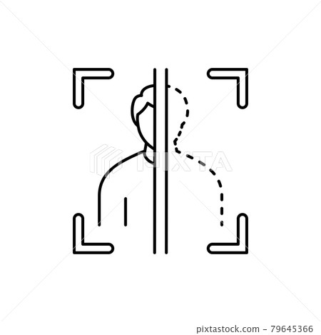 Man identification olor line icon. ID and... - Stock Illustration ...