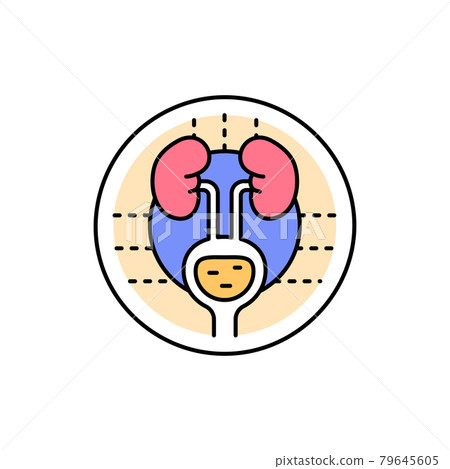 Urology color line icon. Pictogram for web... - Stock Illustration ...