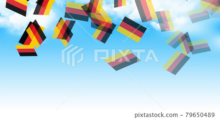 German flag sky background - Stock Illustration [79650489] - PIXTA