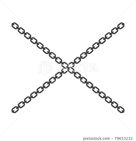 chain steel vector icon illustration design-插圖素材 [79653232] - PIXTA圖庫