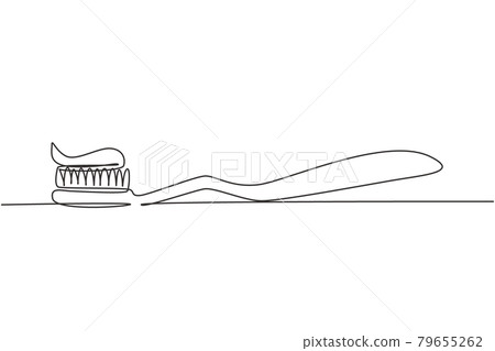 Toothpaste And Toothbrush Drawing