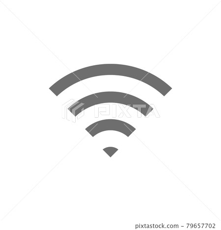 Vector internet signal, WIFI sign grey icon. - Stock Illustration ...
