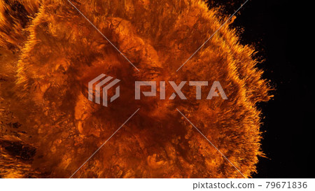 3D rendering of a colorful explosion. Bright... - Stock Illustration ...