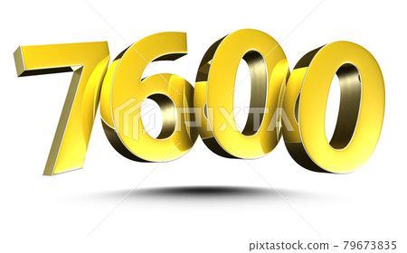 Number 7600. - Stock Illustration [79673835] - PIXTA