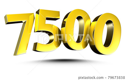 Number 7500. - Stock Illustration [79673838] - PIXTA