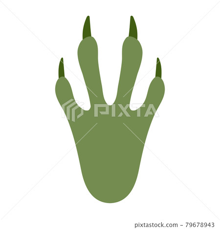 Crocodile footprints - Stock Illustration [79678943] - PIXTA