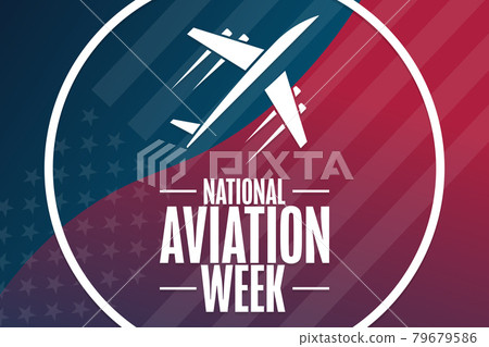 National Aviation Week. Holiday concept.... - Stock Illustration ...