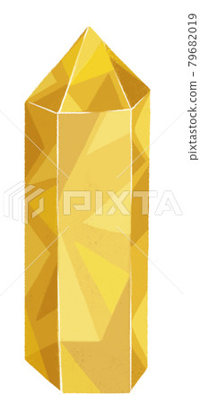 Wicca witchcraft magical yellow crystal... - Stock Illustration ...