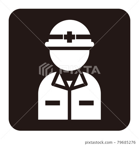 blue collar worker, laborer, icon - Stock Illustration [79685276] - PIXTA