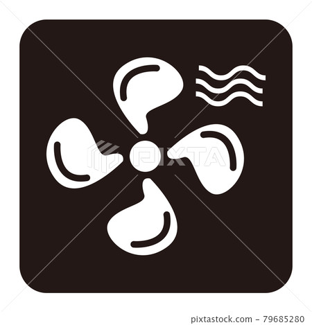 extractor fan, ventilation fan, icon - Stock Illustration [79685280 ...