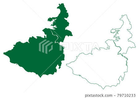 Angul district (Odisha State, Republic of... - Stock Illustration ...
