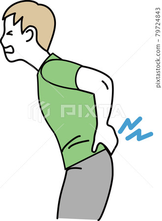Illustration of backache - Stock Illustration [79724843] - PIXTA