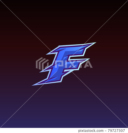 Letter F Game Logo E sport Gaming vector... - Stock Illustration ...
