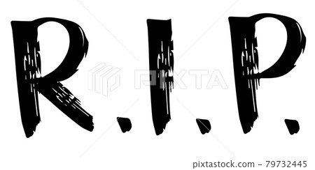 R.I.P. halloween lettering - Stock Illustration [79732445] - PIXTA