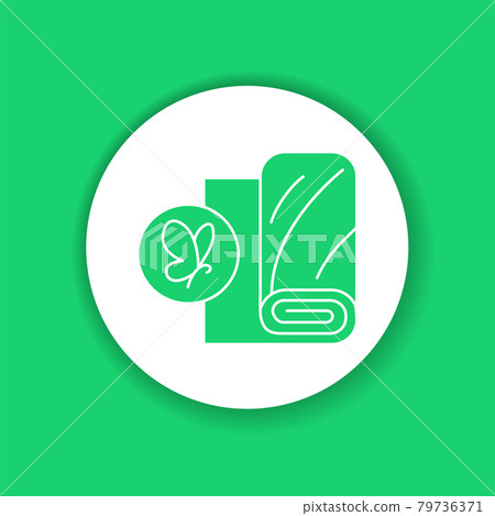Silk fabric color glyph icon. Pictogram for web... - Stock Illustration ...