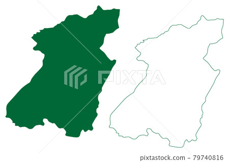 Kohima district (Nagaland State, Republic of... - Stock Illustration ...