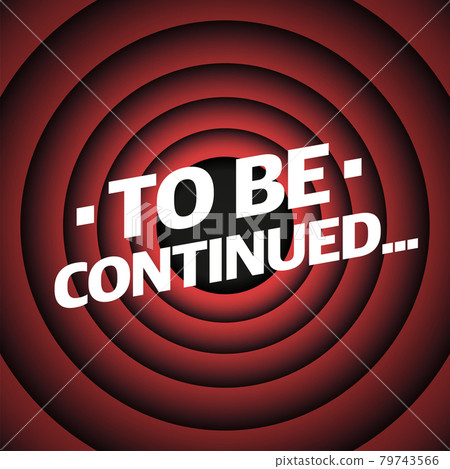 Retro cartoon movie style red background. To Be... - Stock Illustration ...