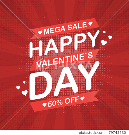 Red sale banner template design on red abstract... - Stock Illustration ...