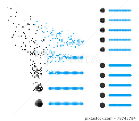 Disappearing and Halftone Dotted Items Glyph - Stock Illustration ...