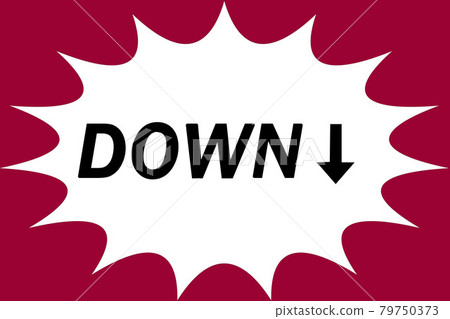 down - Stock Illustration [79750373] - PIXTA