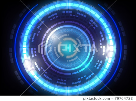 Abstract hi-tech background. Virtual reality... - Stock Illustration ...