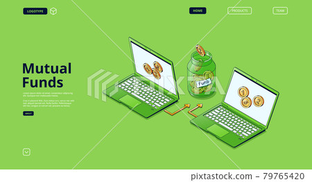 Vector banner of investment in mutual fund - Stock Illustration ...
