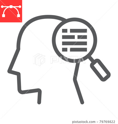 Customer requirement line icon, managment and... - Stock Illustration ...