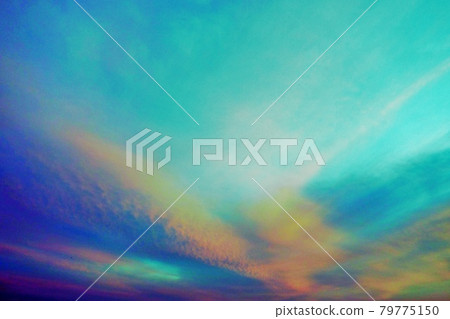 Japanese dusk sky pattern 2-2 - Stock Illustration [79775150] - PIXTA