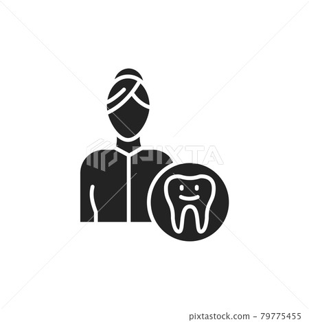 Pediatric dentist color line icon. Pictogram... - Stock Illustration ...