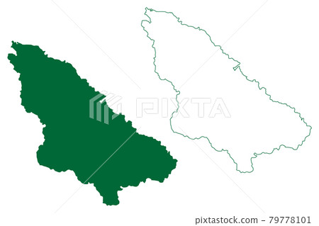 Wardha district (Maharashtra State, Nagpur... - Stock Illustration ...