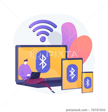 Wireless device connection abstract concept... - Stock Illustration ...